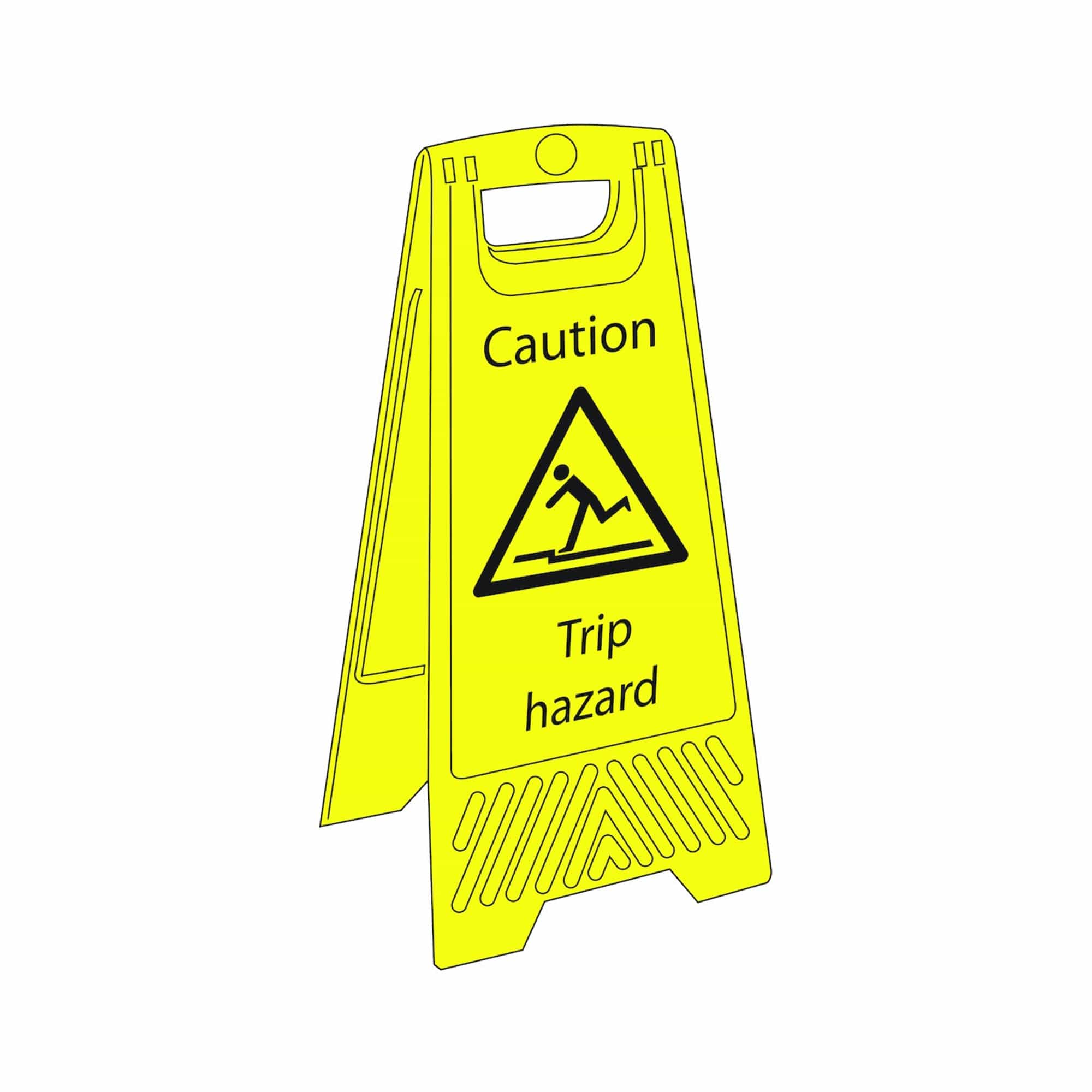 Janitorial Floor Stand - Caution Trip Hazard