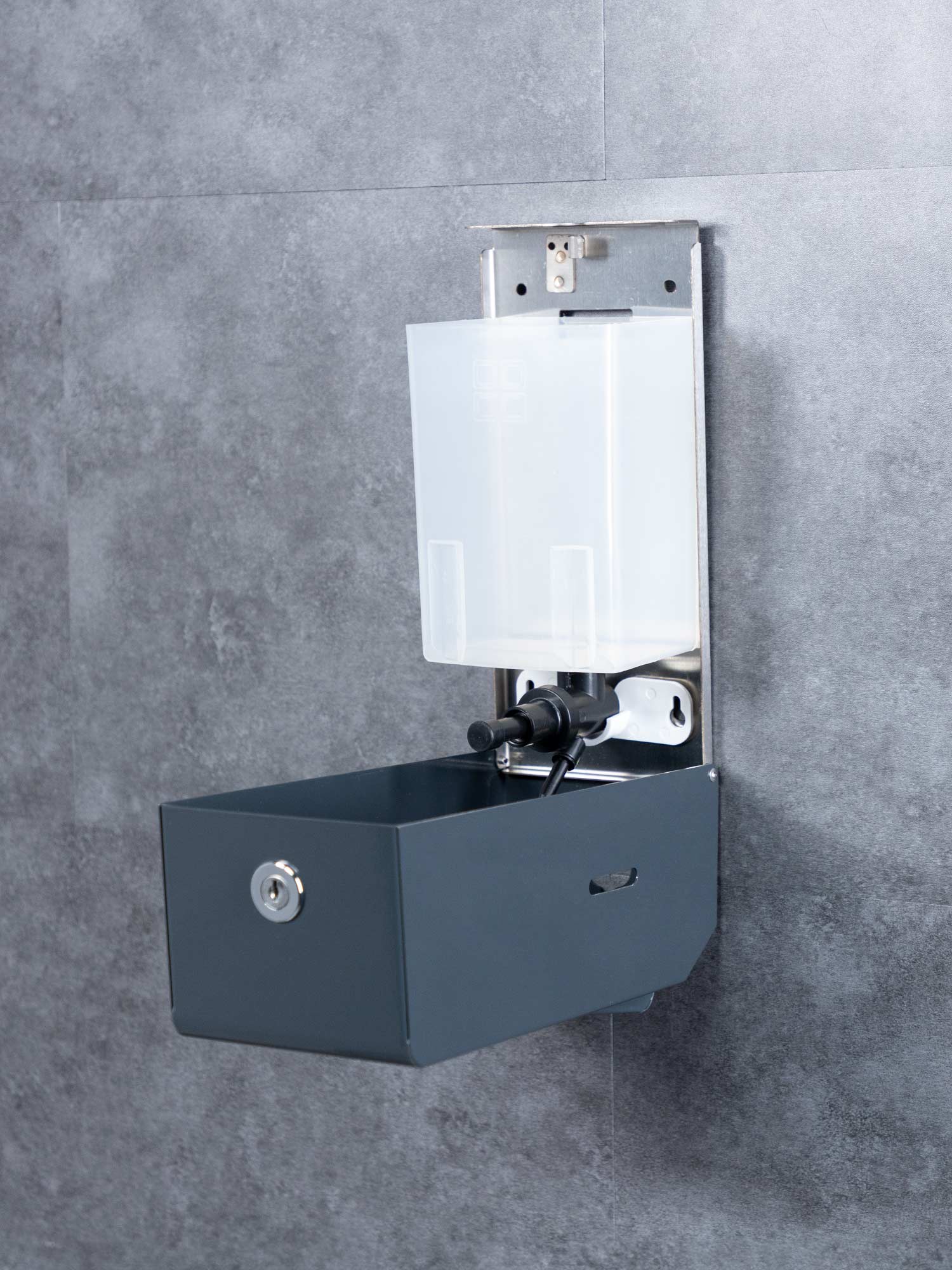 Graphite 1 Litre Liquid Soap Dispenser