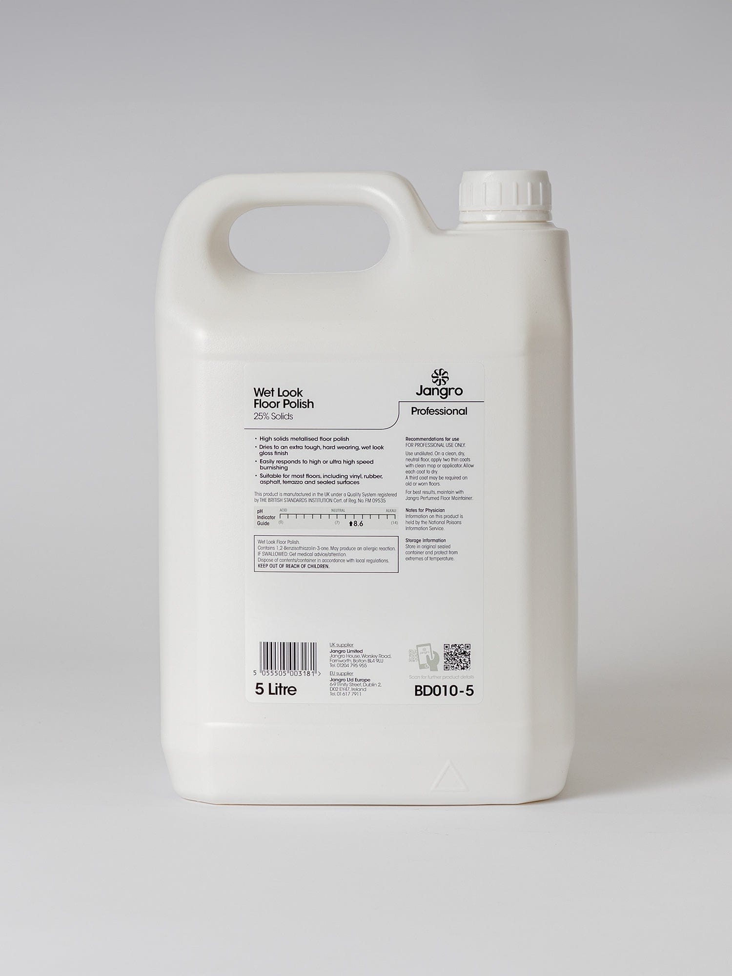 Jangro Wet Look Floor Polish 5L