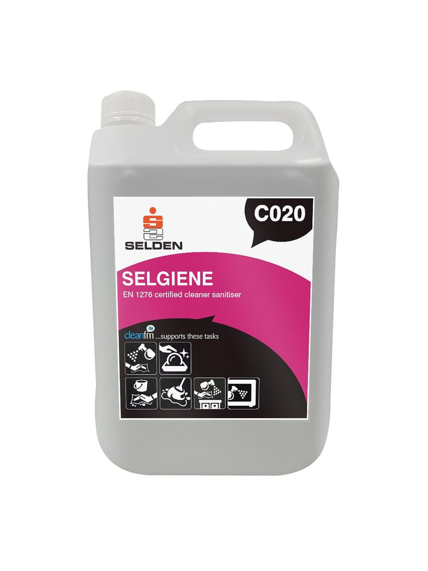 Selden C020 Selgiene Concentrated Cleaner Sanitiser - 2 x 5L